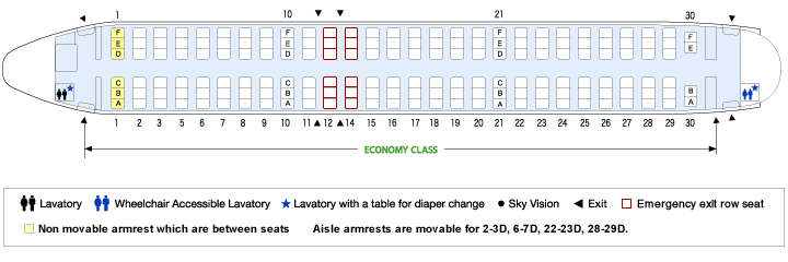 ANA ALL NIPPON AIRWAYS Airlines Aircraft Seatmaps - Airline Seating Maps and Layouts